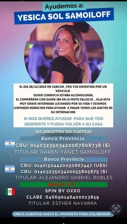Quién es Yésica Samoiloff y qué se sabe sobre el terrible accidente que ... Quién es Yésica Samoiloff y qué se sabe sobre el terrible accidente que ...